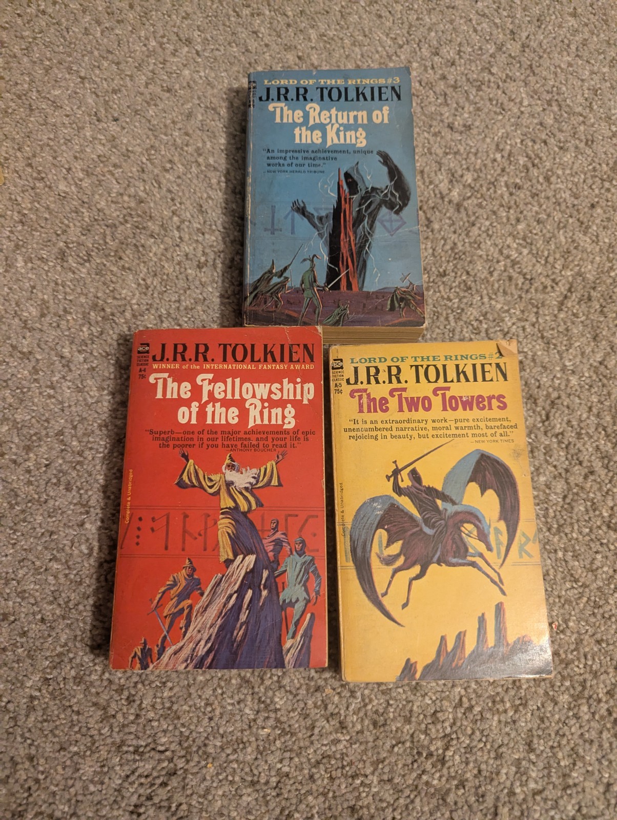 TolkienGuide - The Lord of the Rings JRR Tolkien 1965 Ace Paperbacks ...