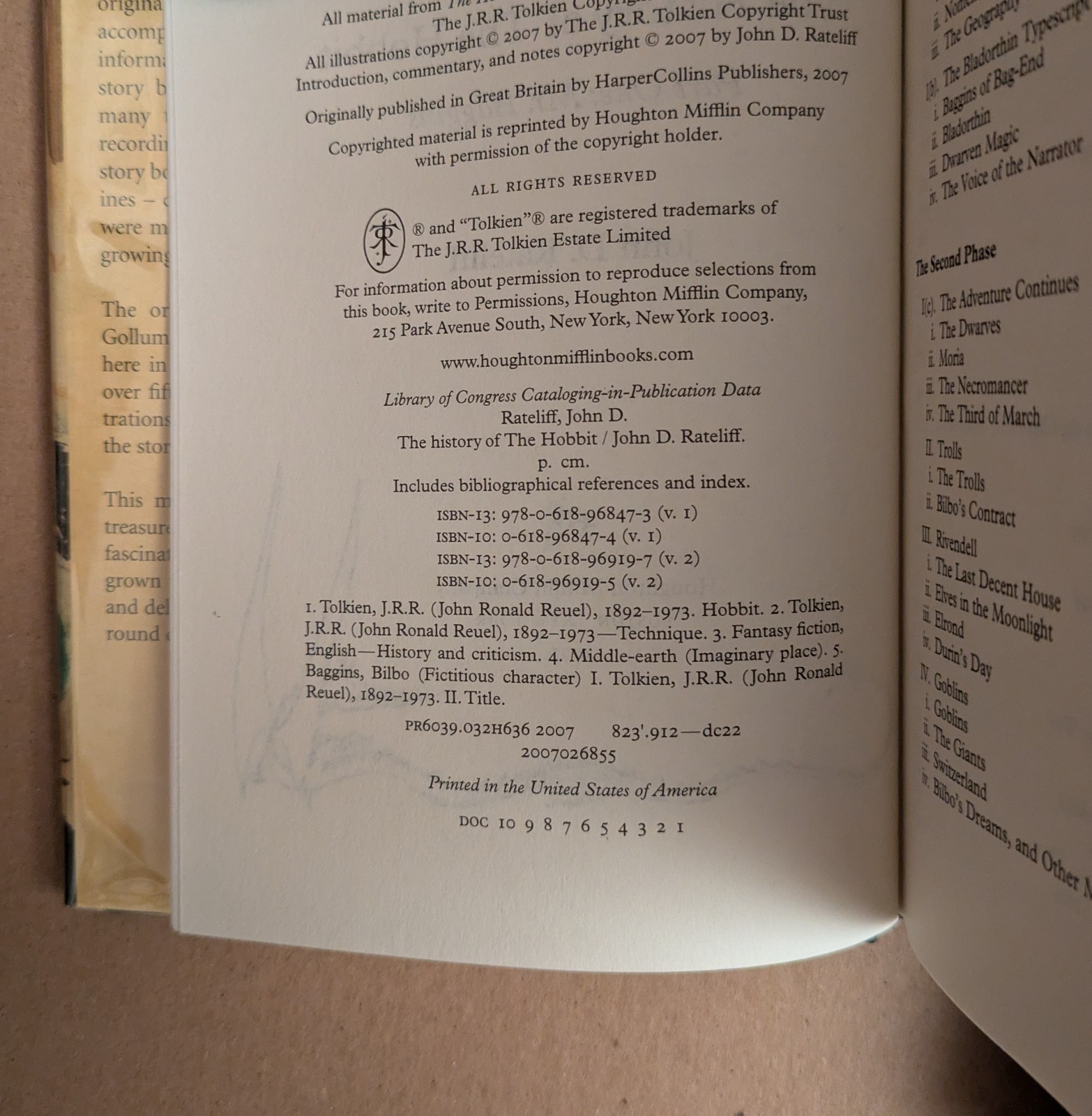TolkienGuide - HISTORY OF THE HOBBIT Parts One & Two John Rateliff ...