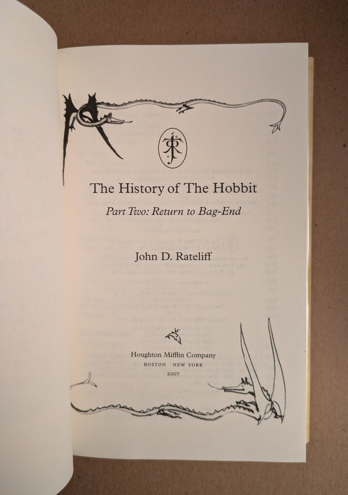 TolkienGuide - HISTORY OF THE HOBBIT Parts One & Two John Rateliff ...