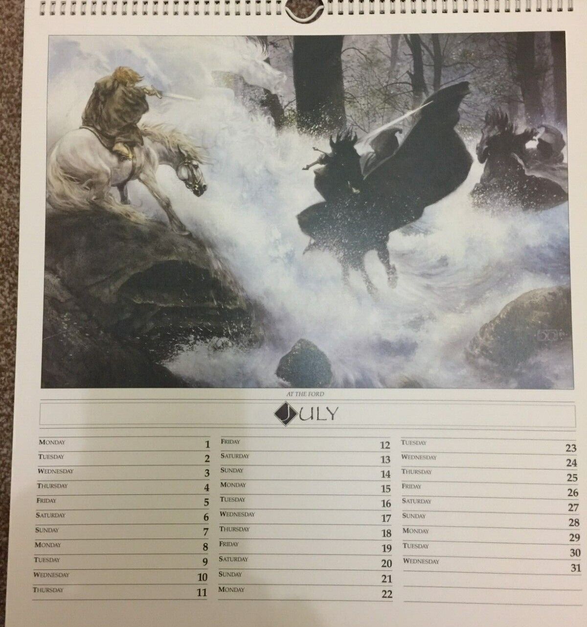 TCG - A Unique and Complete Collection of all 31 Tolkien Calendars from ...