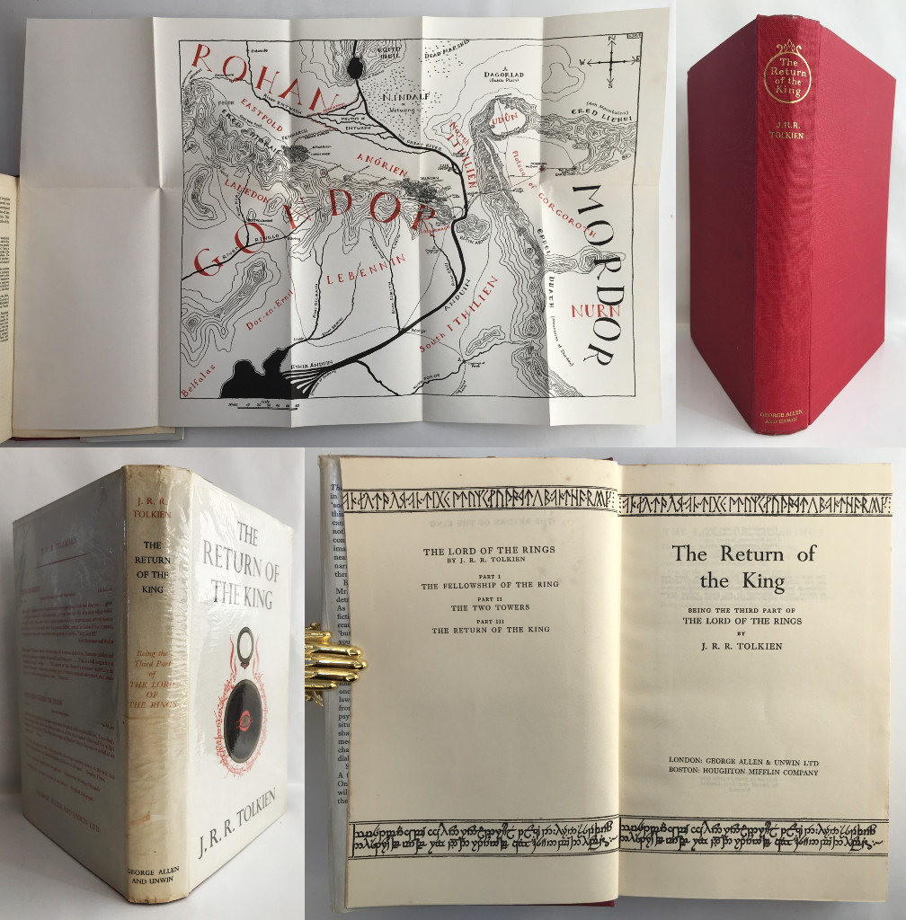 TolkienGuide - 1960 J.R.R. Tolkien RETURN OF THE KING - LOTR Map First ...