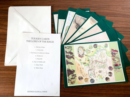 TolkienGuide - Complete Set Of 8 Tolkien Cards: The Lord of the Rings ...
